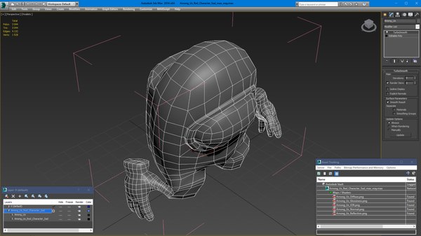 modelo 3d Among Us Red Character Sad - TurboSquid 2003863