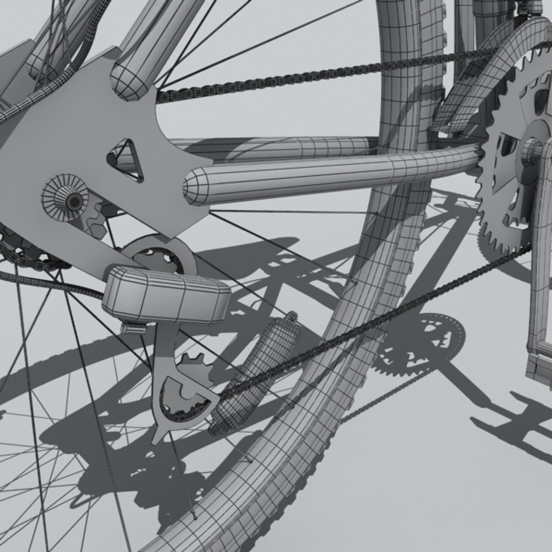 3d Model Bike Animation