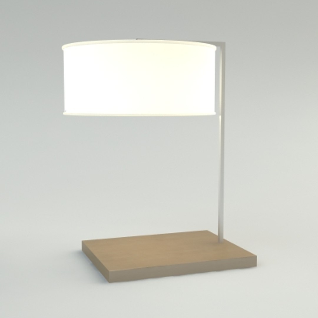 3d Model Table Lamp - Materials