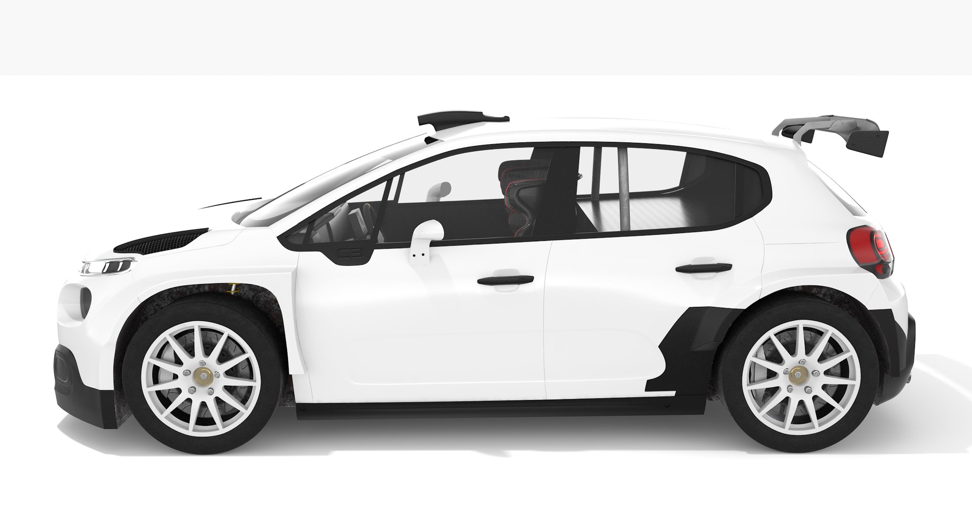 3D Model Citroen C3 Rally2 Generic - TurboSquid 2189035