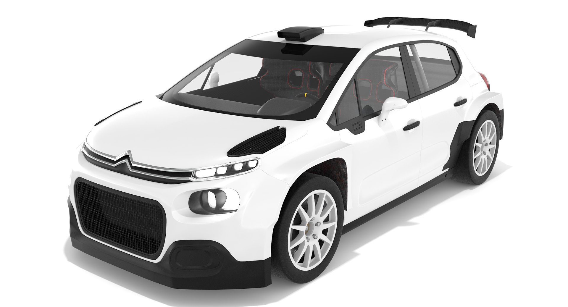 3D Model Citroen C3 Rally2 Generic - TurboSquid 2189035
