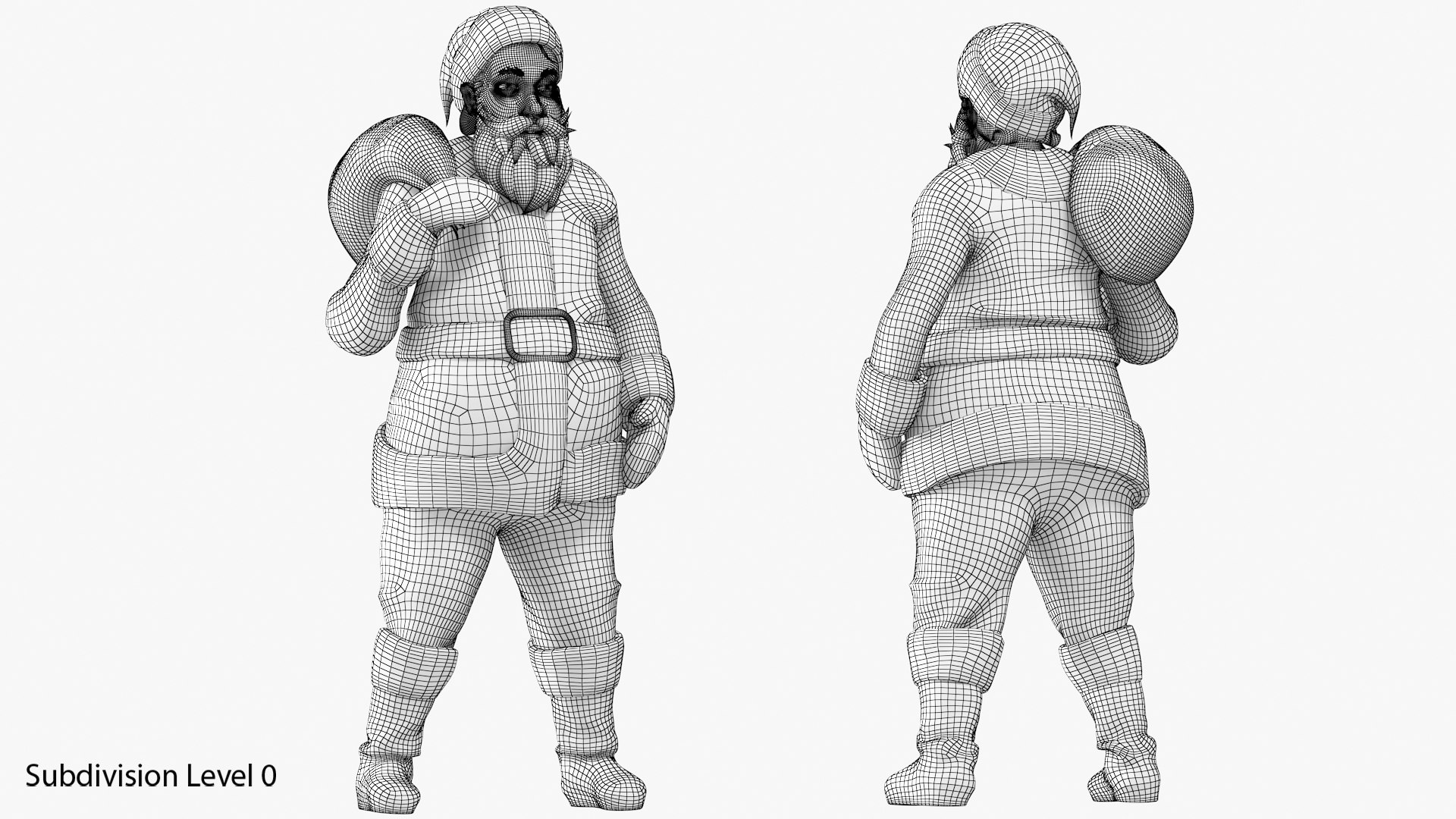 Santa Claus Plastic Toy Model - TurboSquid 1993755