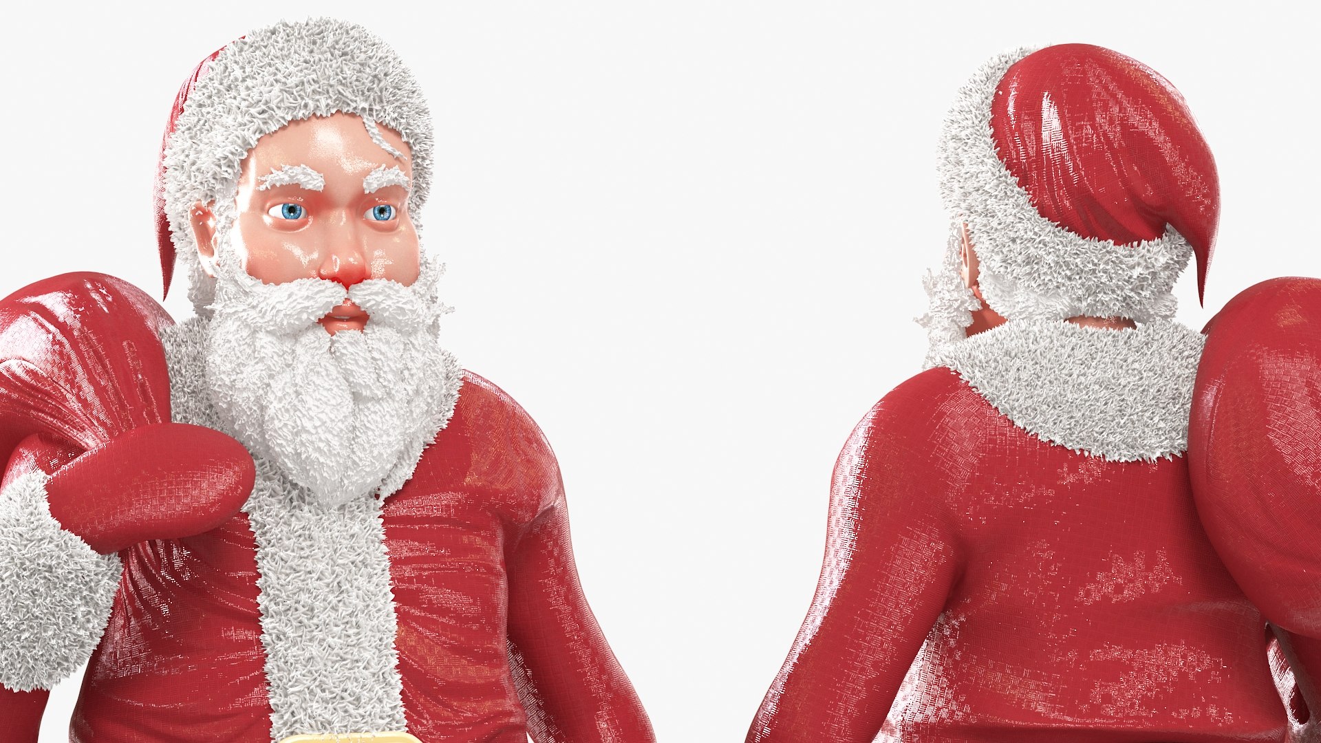 Santa Claus Plastic Toy Model - TurboSquid 1993755