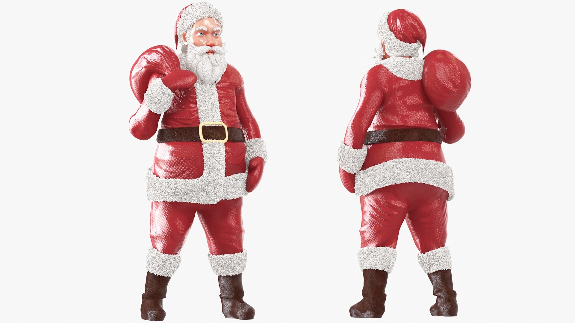 Santa Claus Plastic Toy Model - TurboSquid 1993755