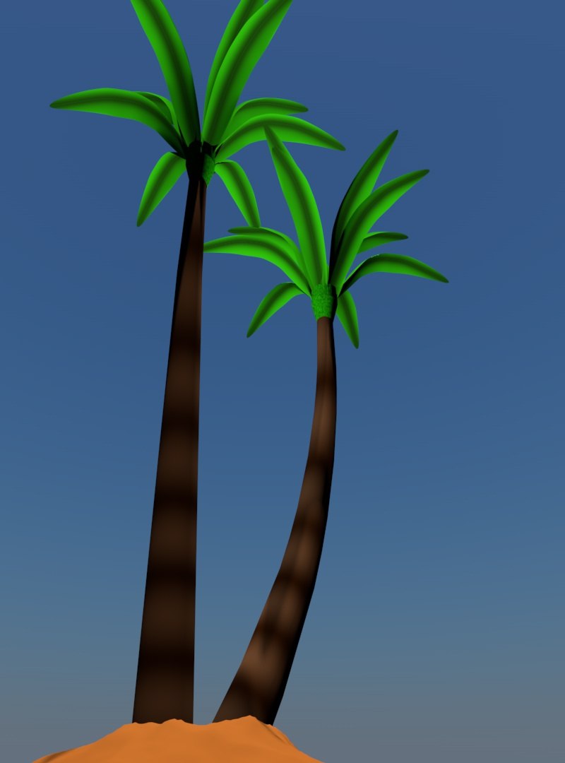 Dattier La Paume Date-palm Model - TurboSquid 1347050