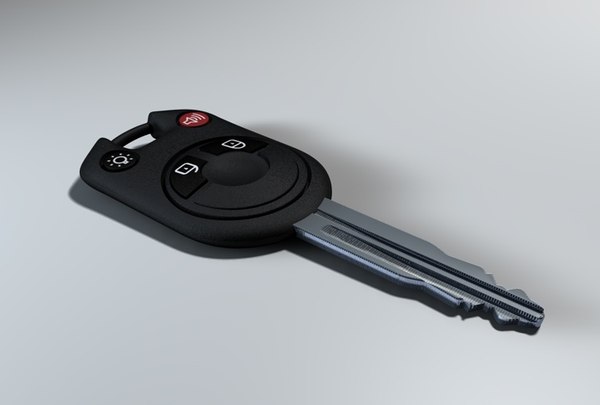 new car key remote 3d c4d