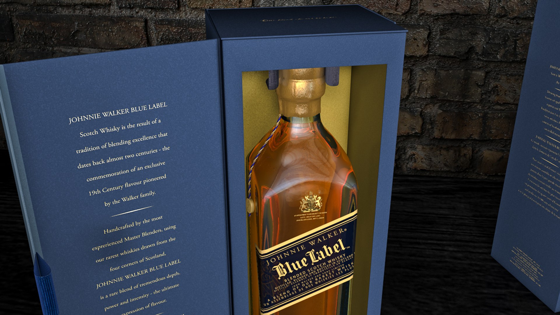 3d Dxf Johnnie Walker Blue Label