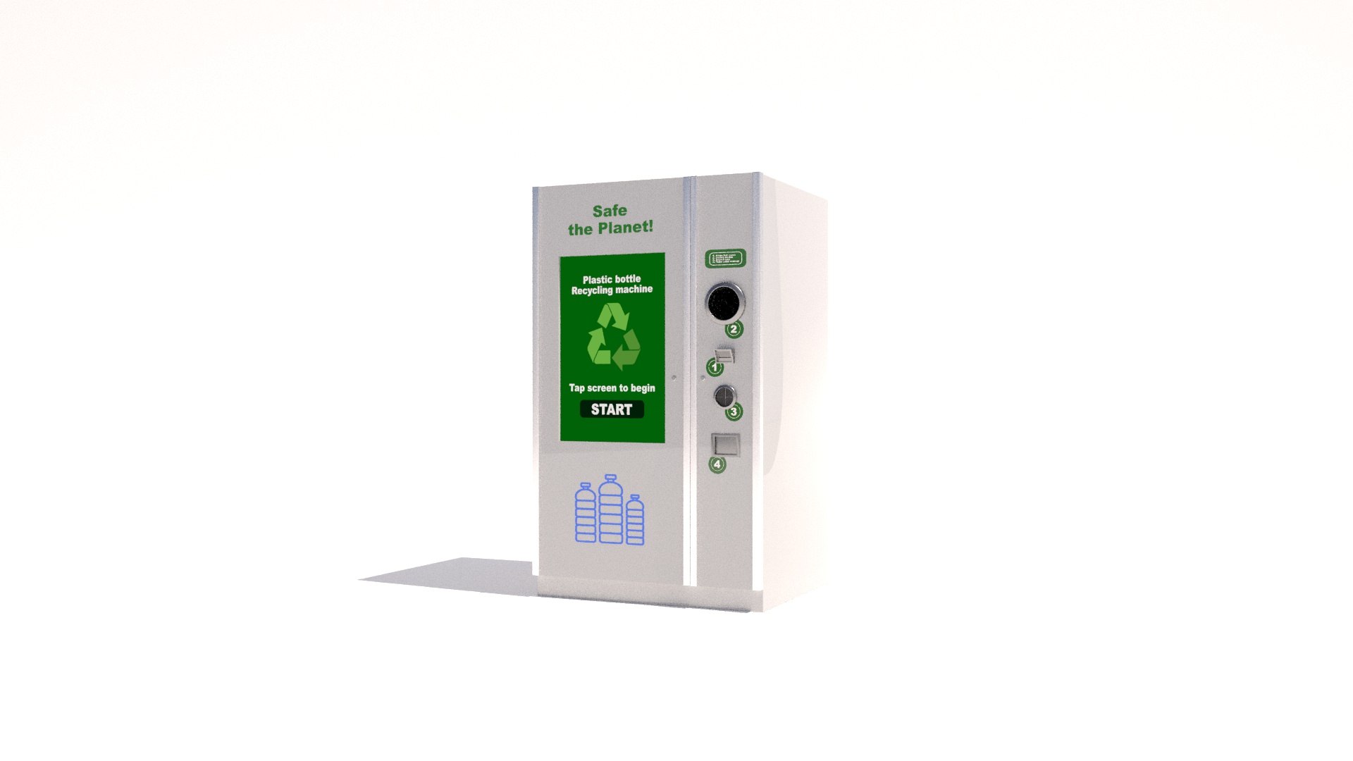 3D Model Reverse Vending Machine For Plastic Bottles - TurboSquid 1945340