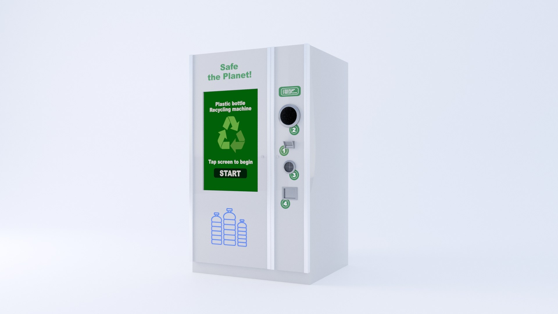 3D Model Reverse Vending Machine For Plastic Bottles - TurboSquid 1945340