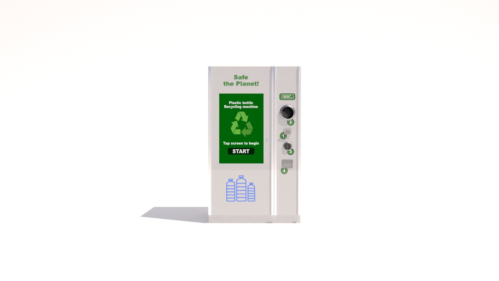 3D Model Reverse Vending Machine For Plastic Bottles - TurboSquid 1945340