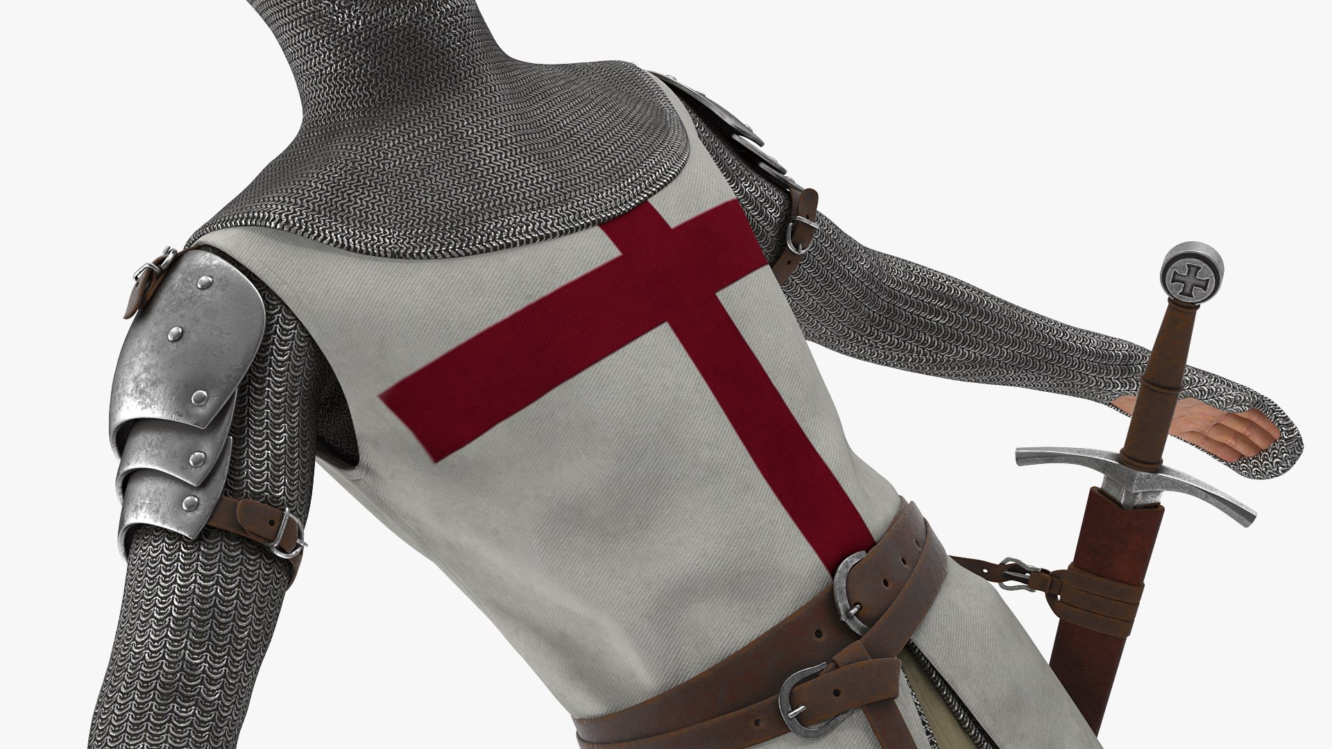 3D model knight templar t-pose - TurboSquid 1509522