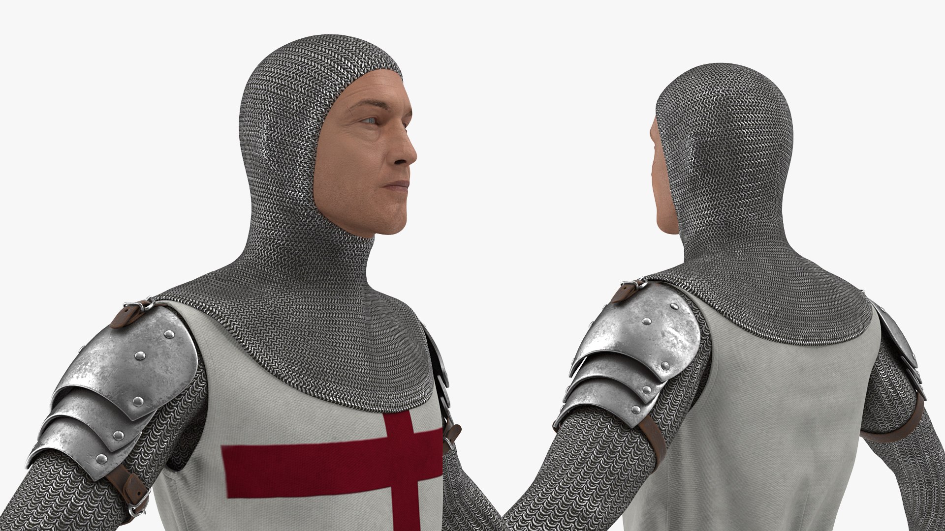 3D Model Knight Templar T-pose - TurboSquid 1509522