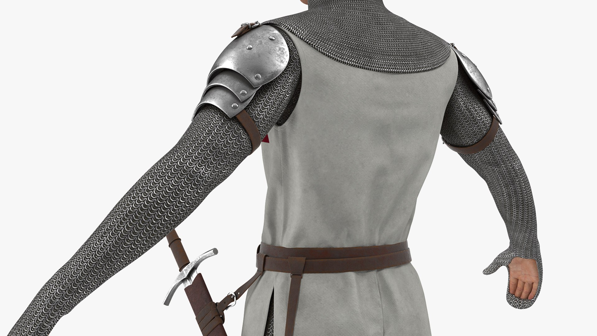 3D model knight templar t-pose - TurboSquid 1509522