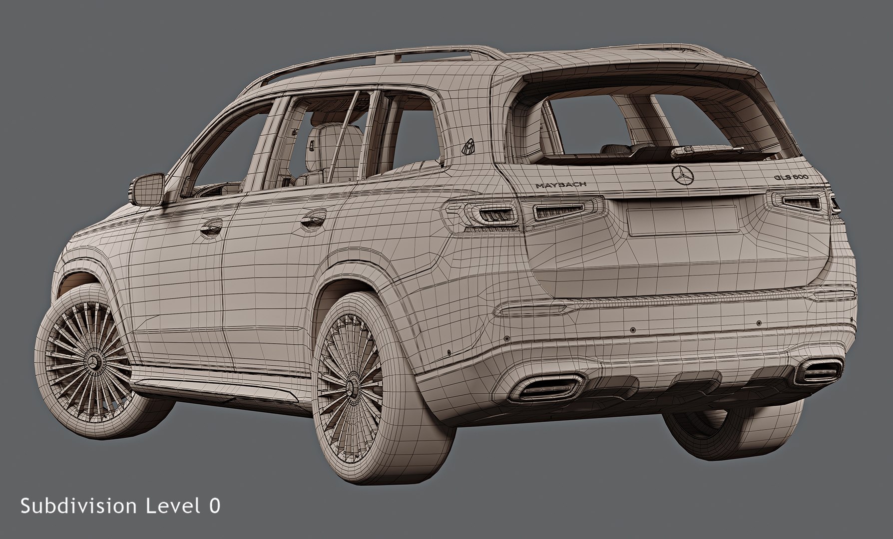 2021 mercedes-benz gls 600 3D model - TurboSquid 1551609