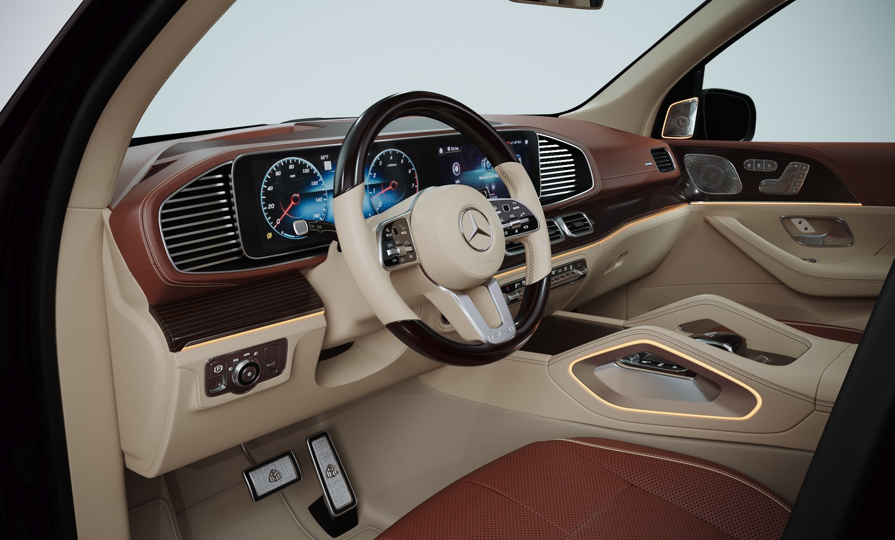 2021 Mercedes-benz Gls 600 3D Model - TurboSquid 1551609