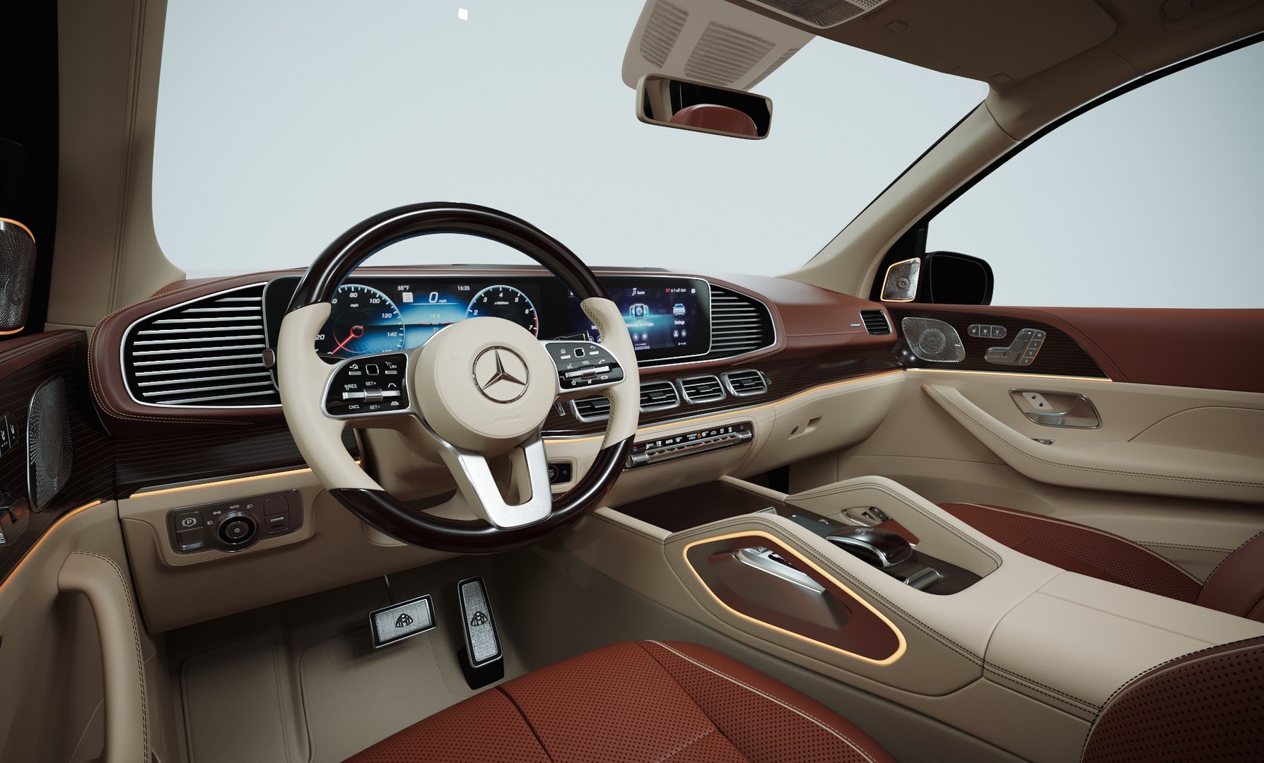 2021 Mercedes-benz Gls 600 3D Model - TurboSquid 1551609