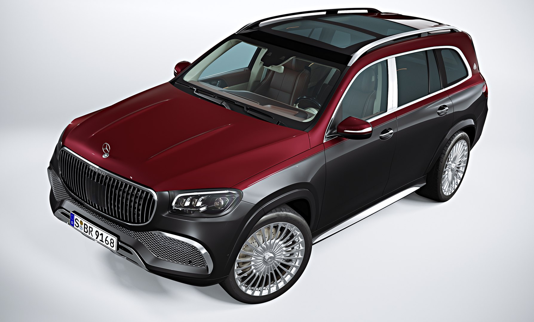 2021 Mercedes-benz Gls 600 3D Model - TurboSquid 1551609