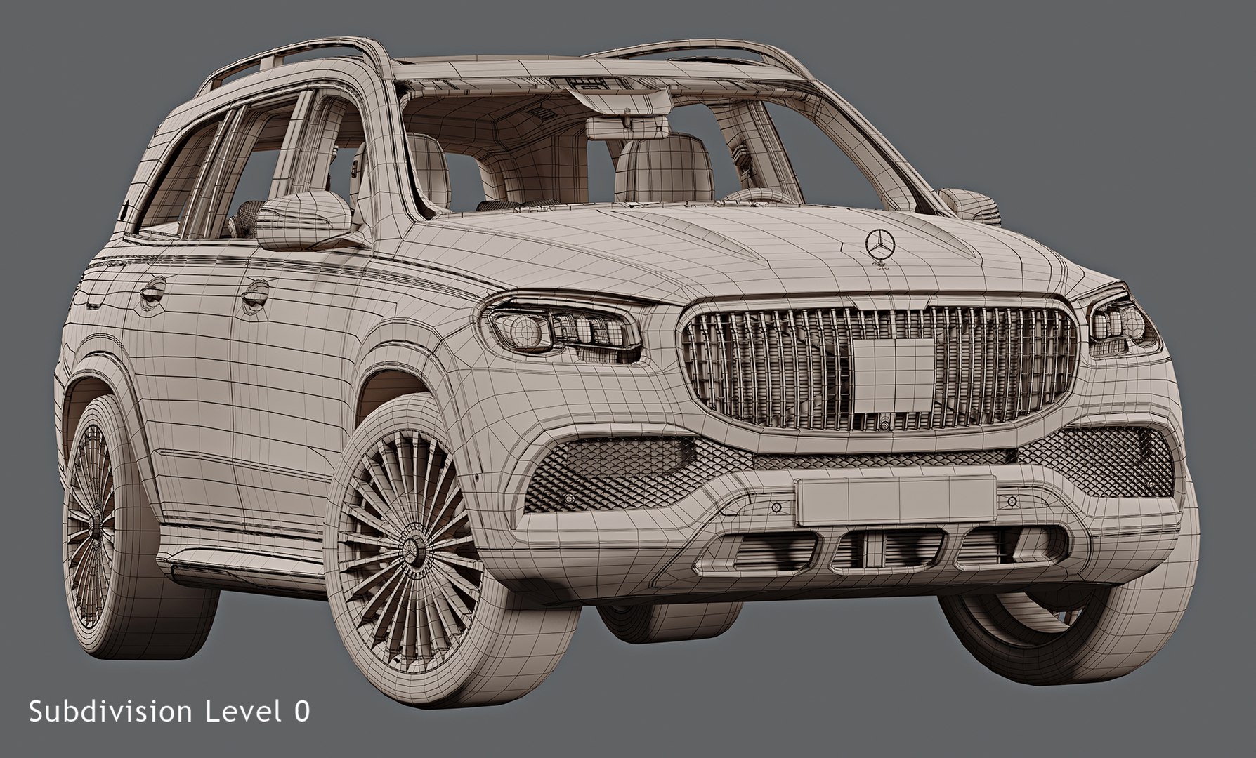 2021 mercedes-benz gls 600 3D model - TurboSquid 1551609