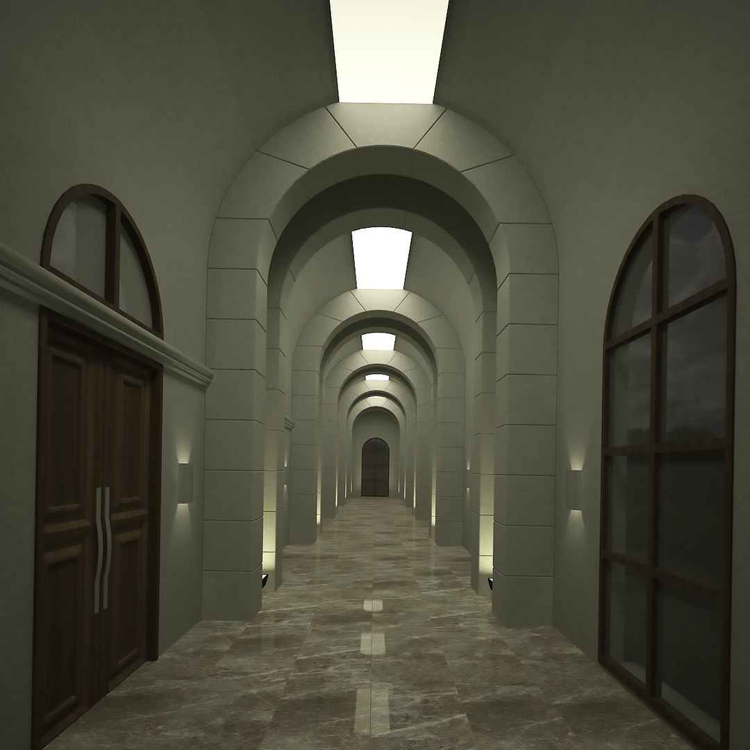 Corridor Model - TurboSquid 1418983