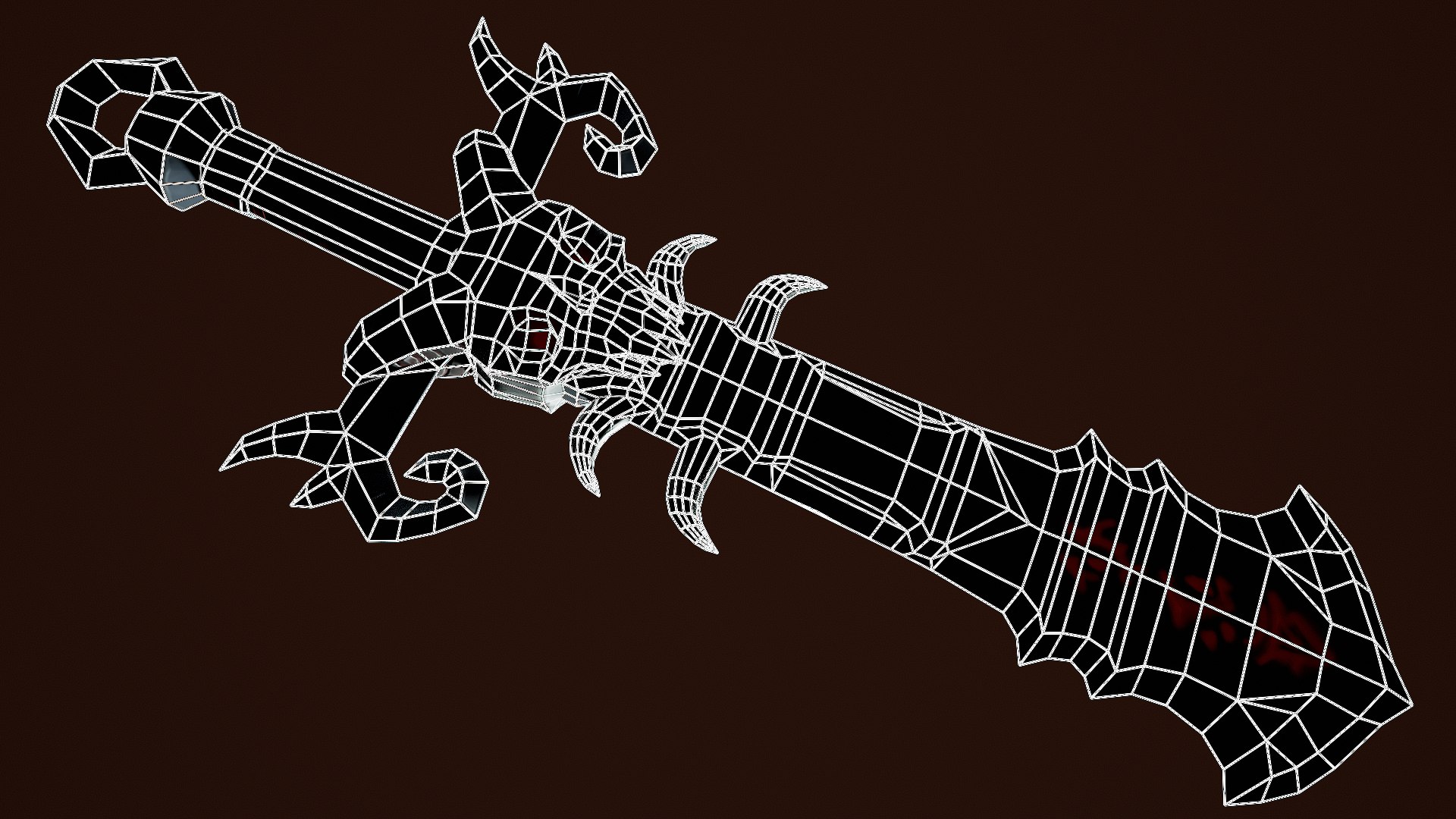 3D Stylize Skull Sword Model - TurboSquid 2052779