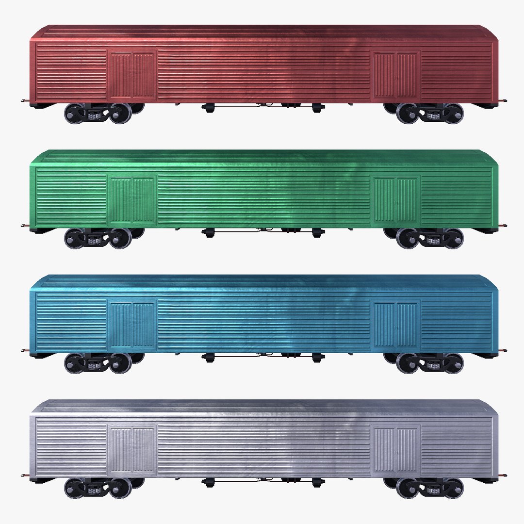 Animated Game-ready Boxcar 3D Model - TurboSquid 2140240