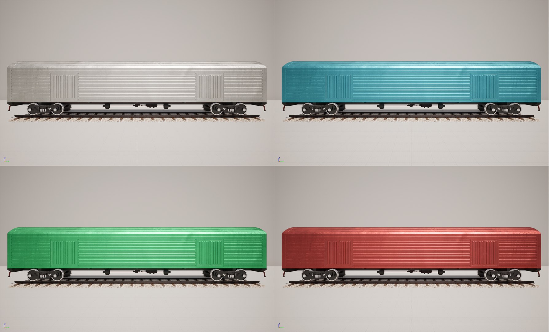 Animated Game-ready Boxcar 3D Model - TurboSquid 2140240