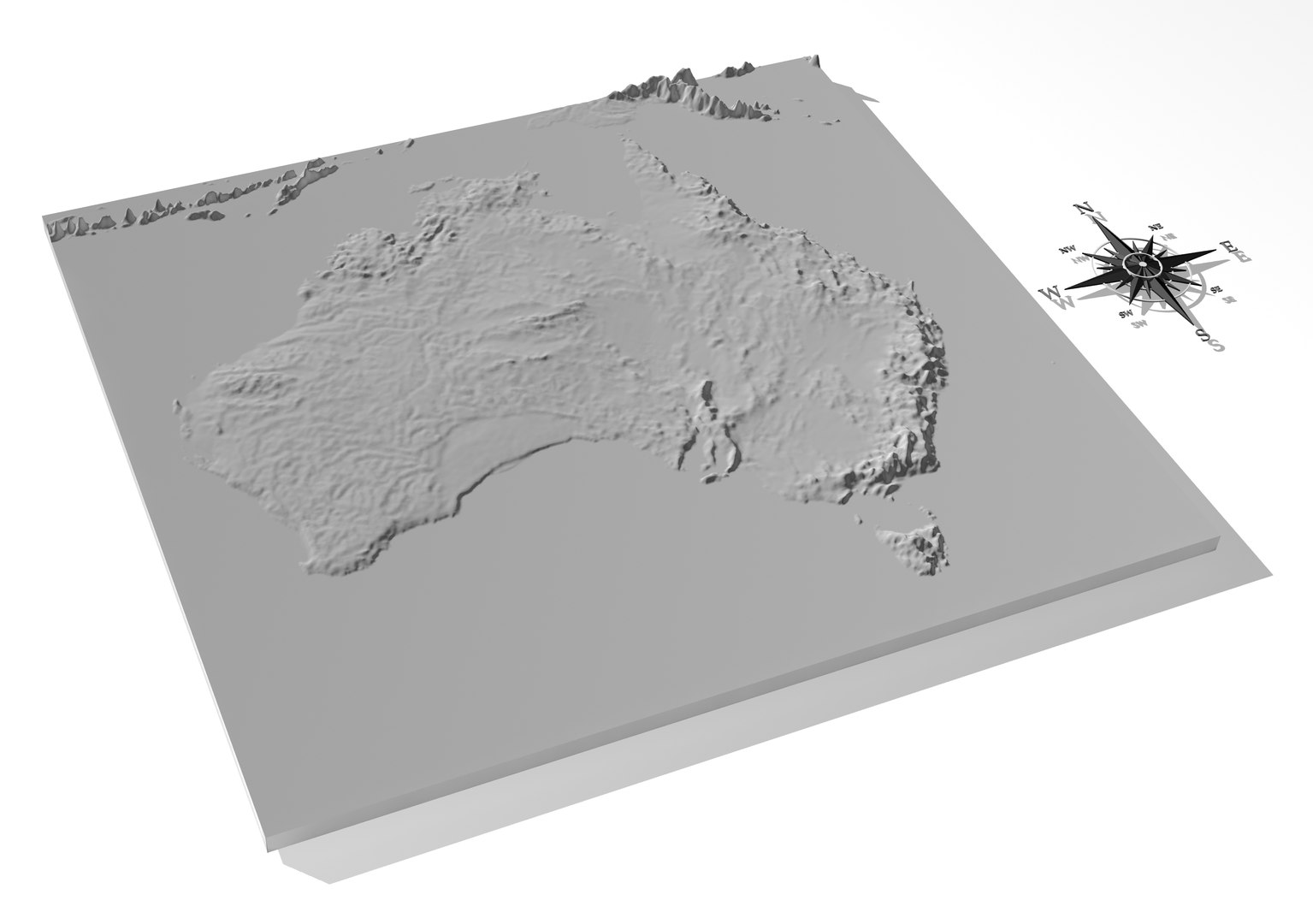 Relief Australia 3d Model