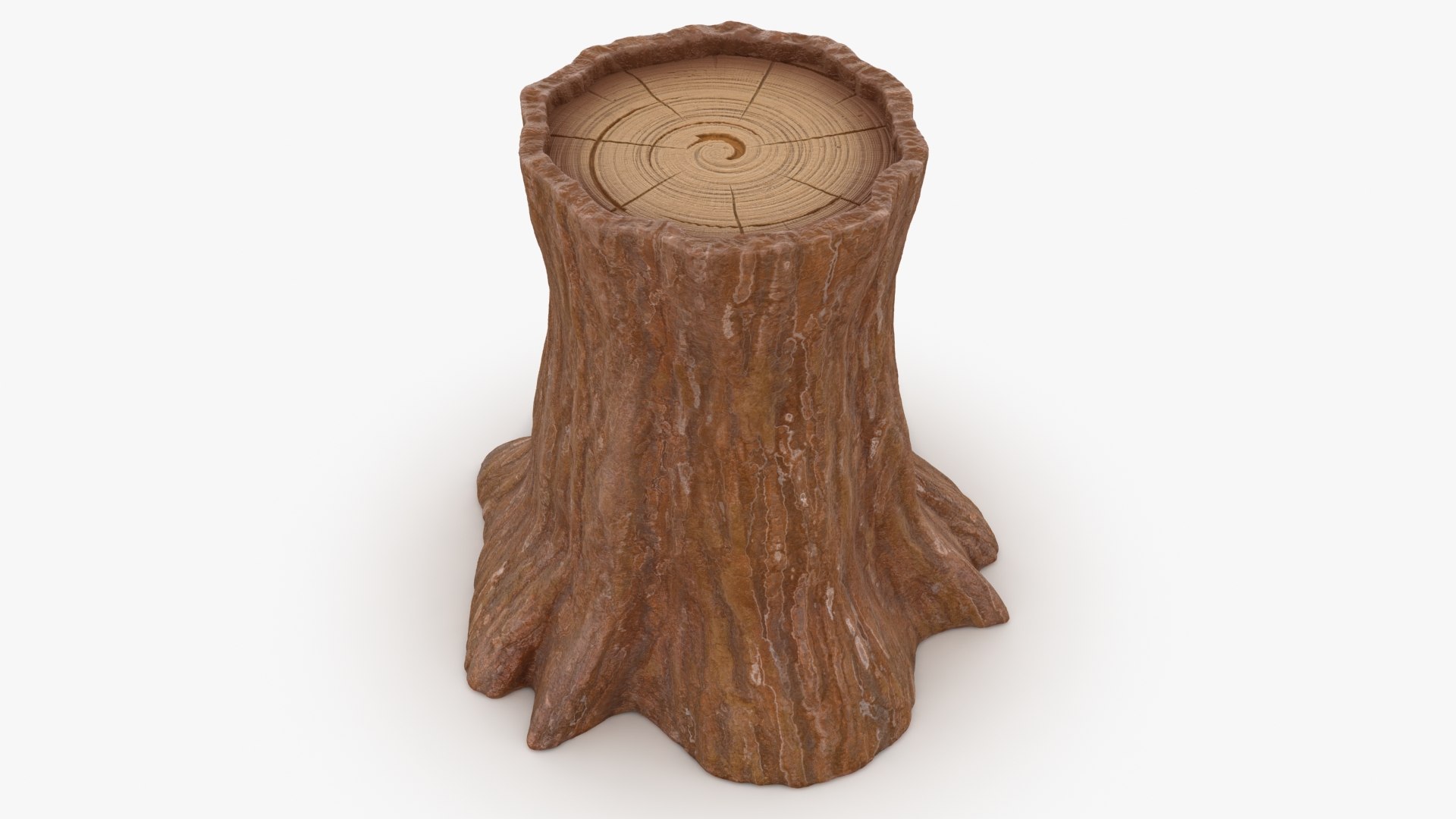 Cartoon Tree Stump 03 3D - TurboSquid 1911586