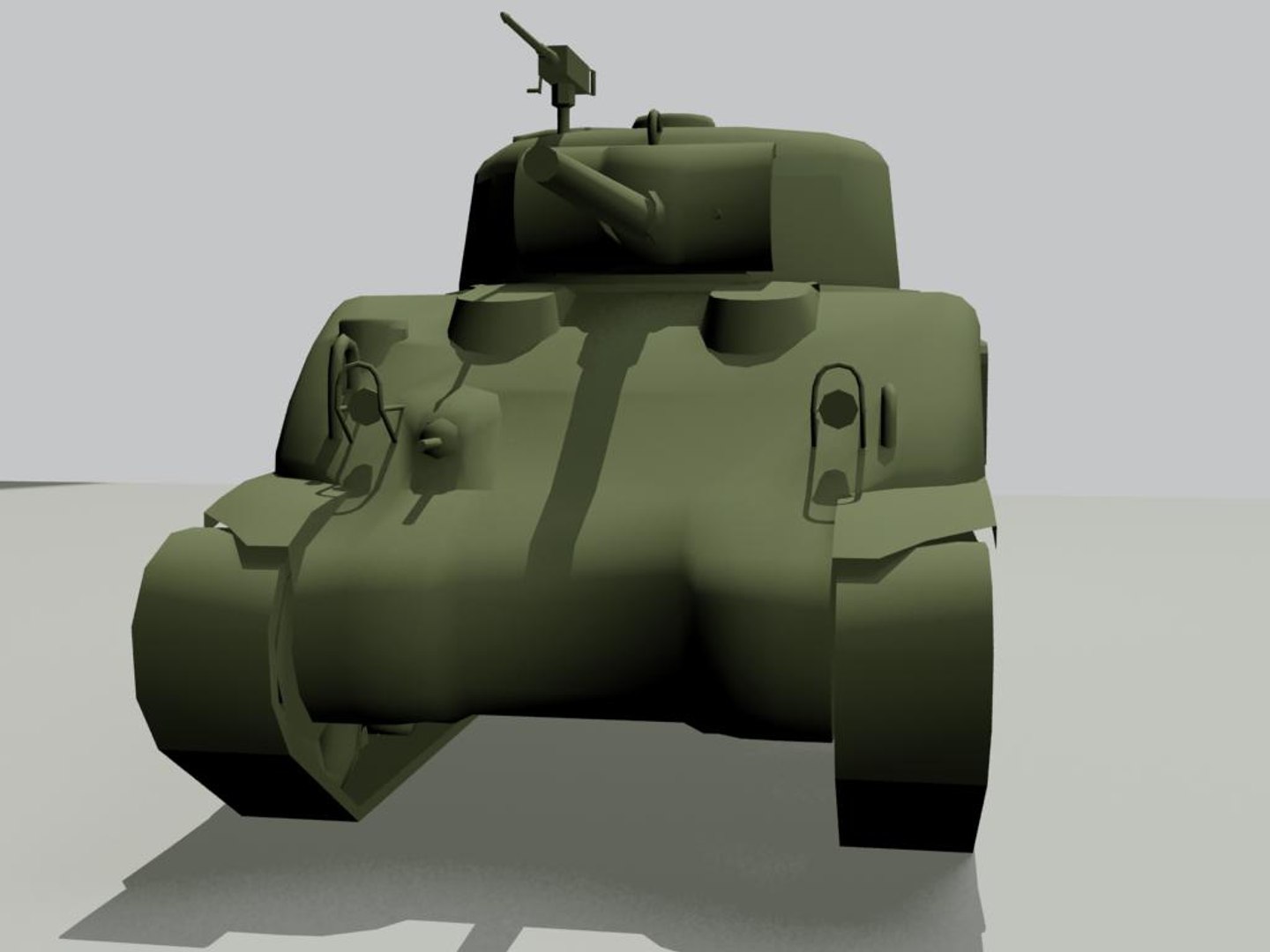 3d M4 Sherman Tank