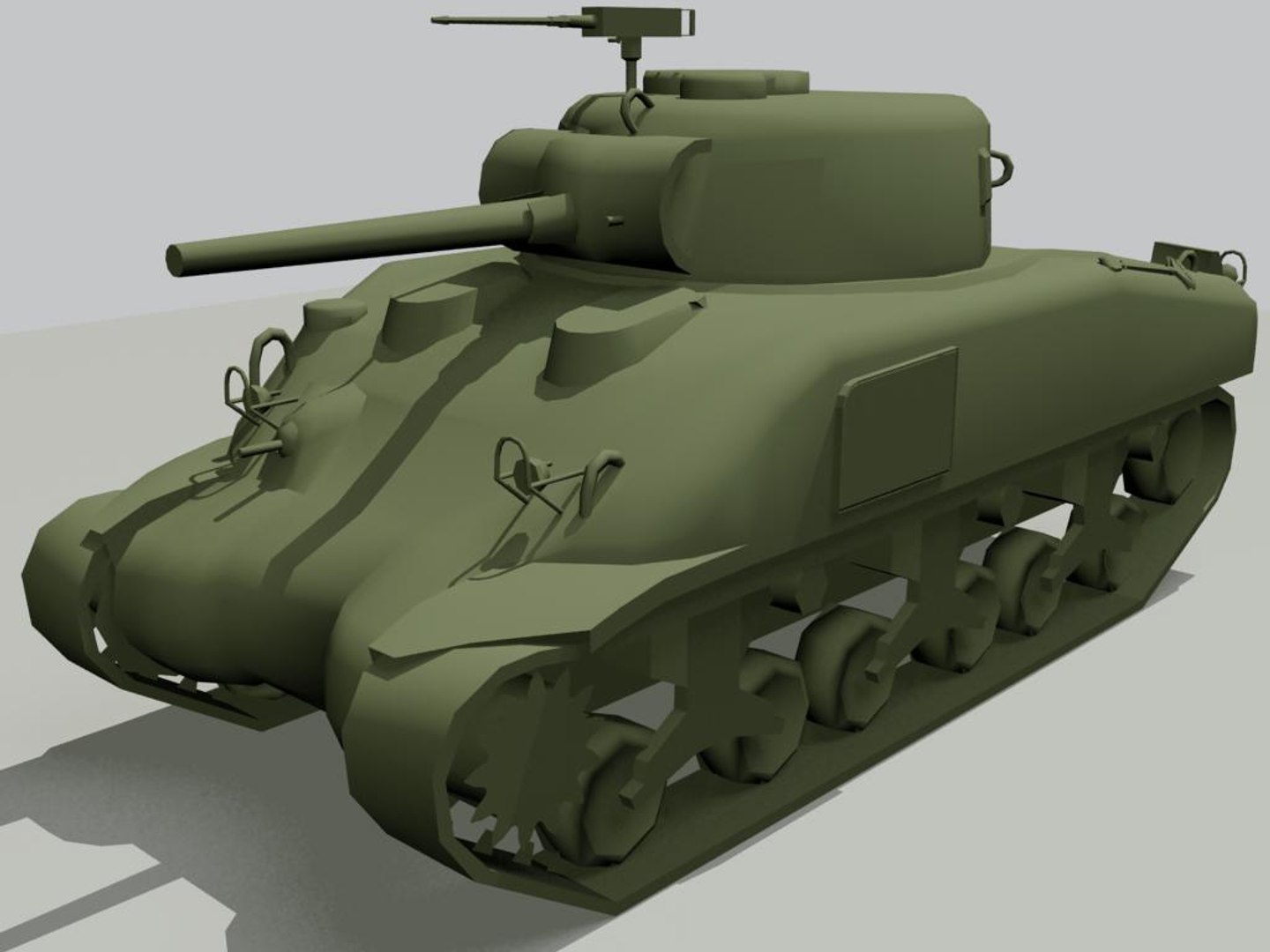 3d M4 Sherman Tank
