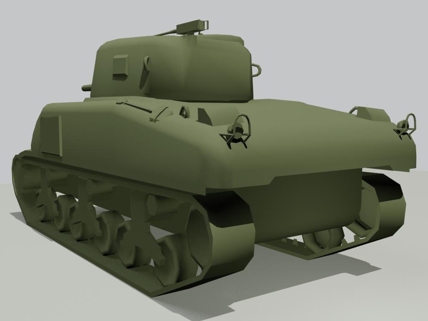3d M4 Sherman Tank