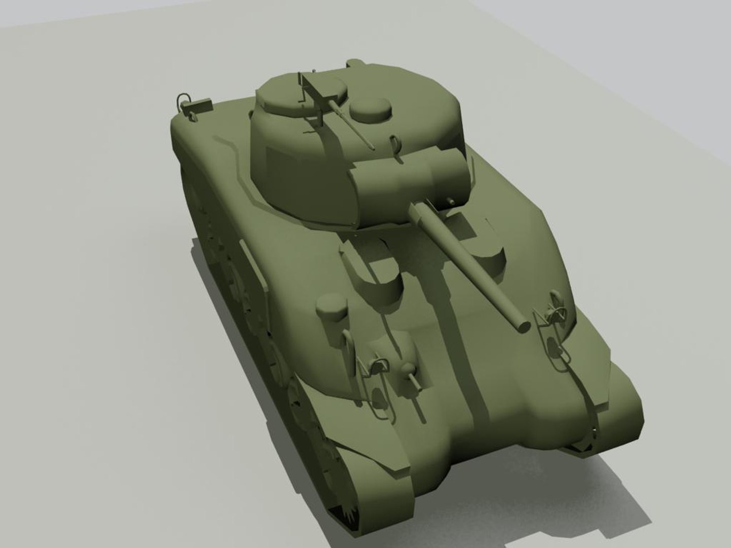 3d M4 Sherman Tank