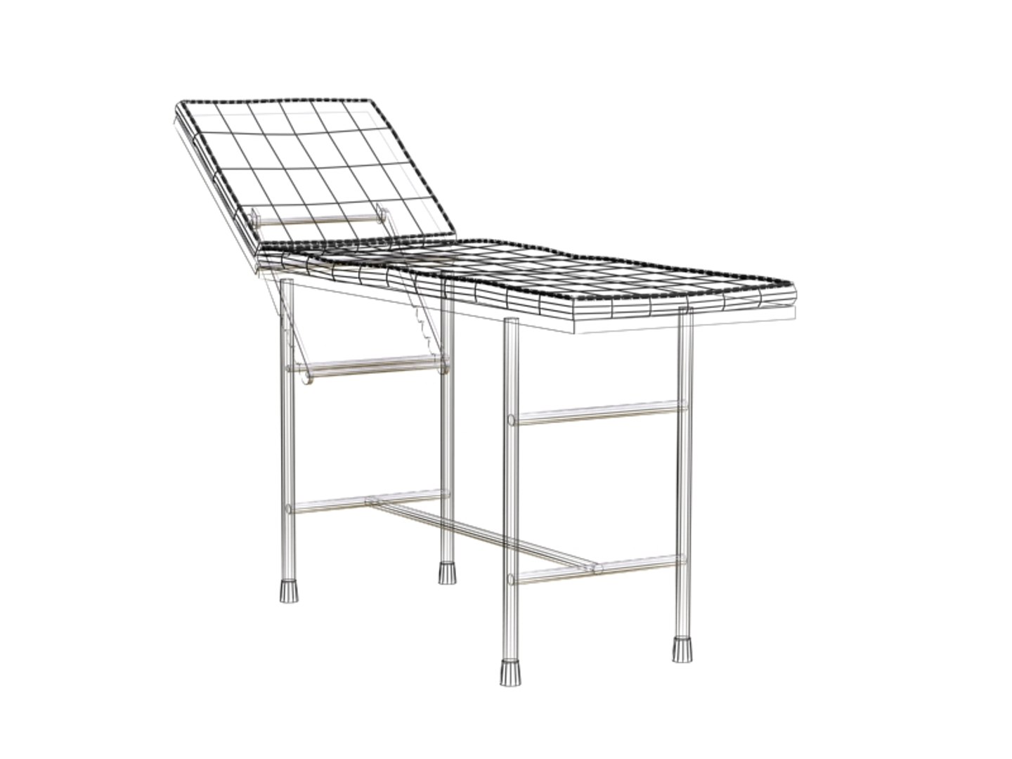 Medical Examination Table 3d Model
