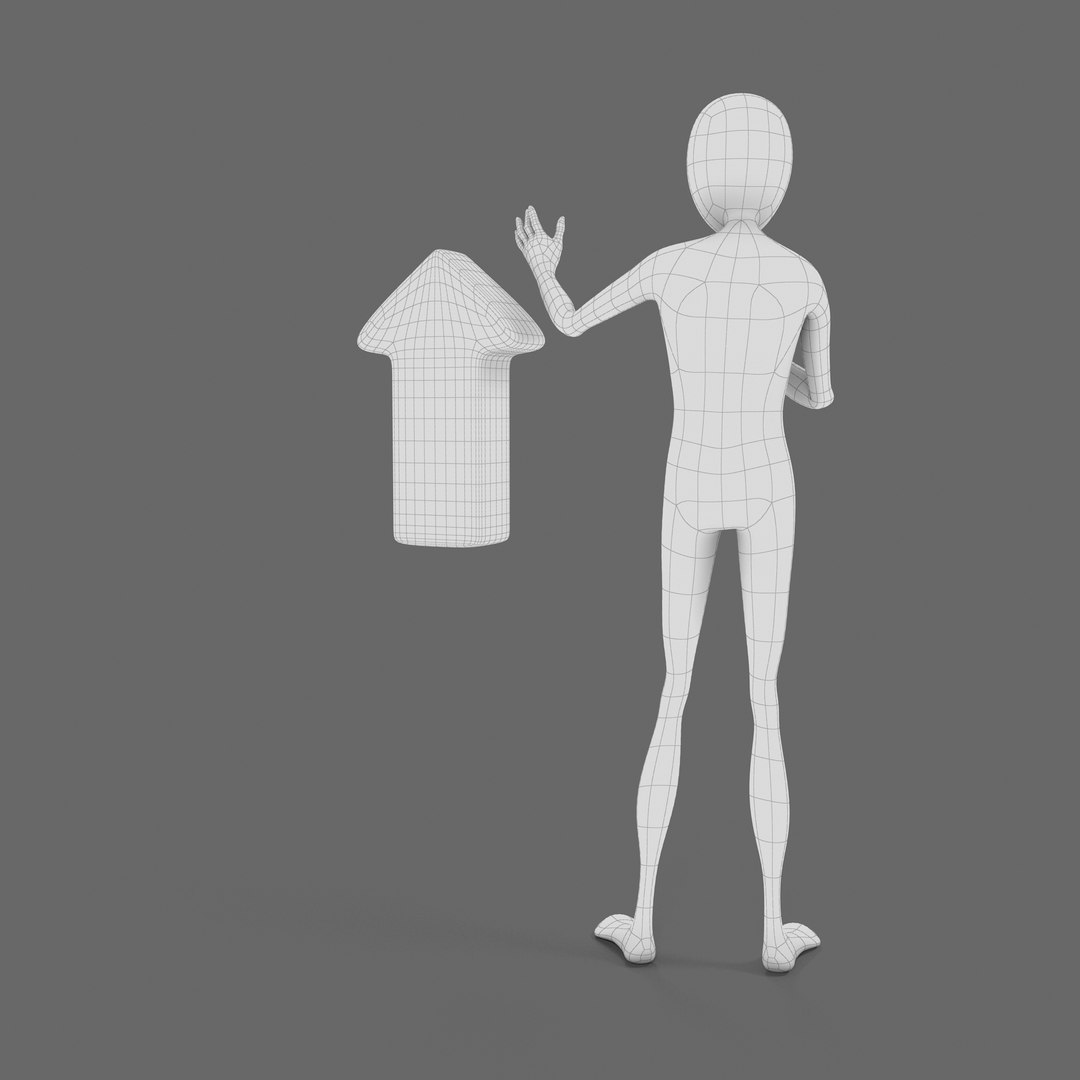 3d Stickman Pose Model