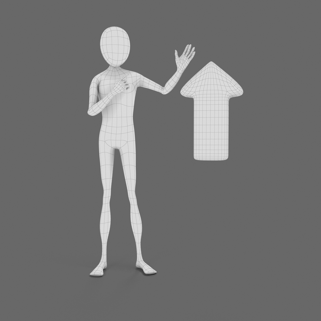 3d Stickman Pose Model