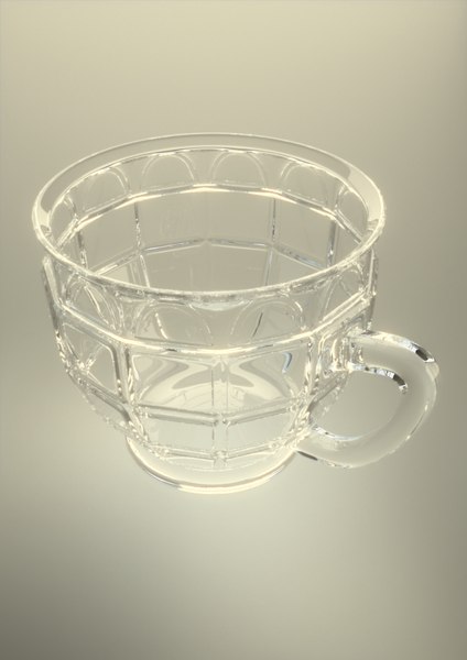 punch cup glassware obj