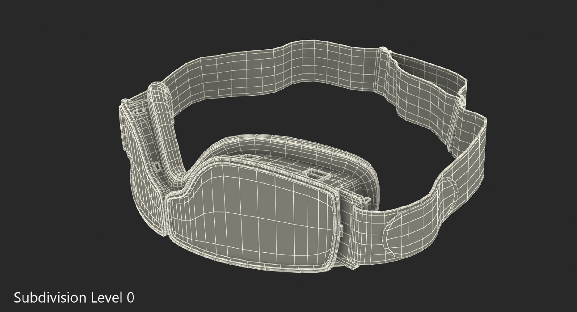 3D Retro Pilot Goggles Brown - TurboSquid 1418874