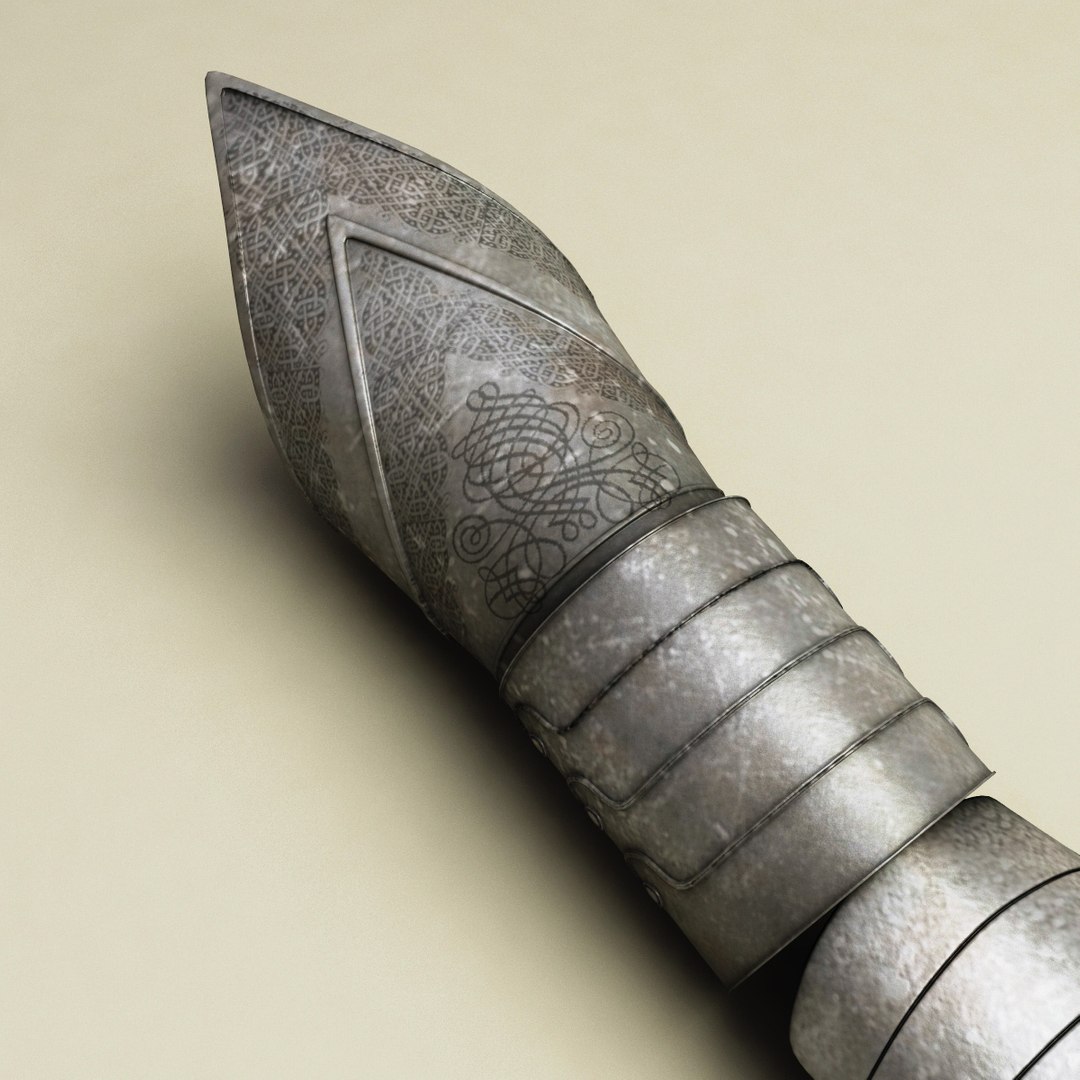 Medieval Gauntlet V2 3d Model