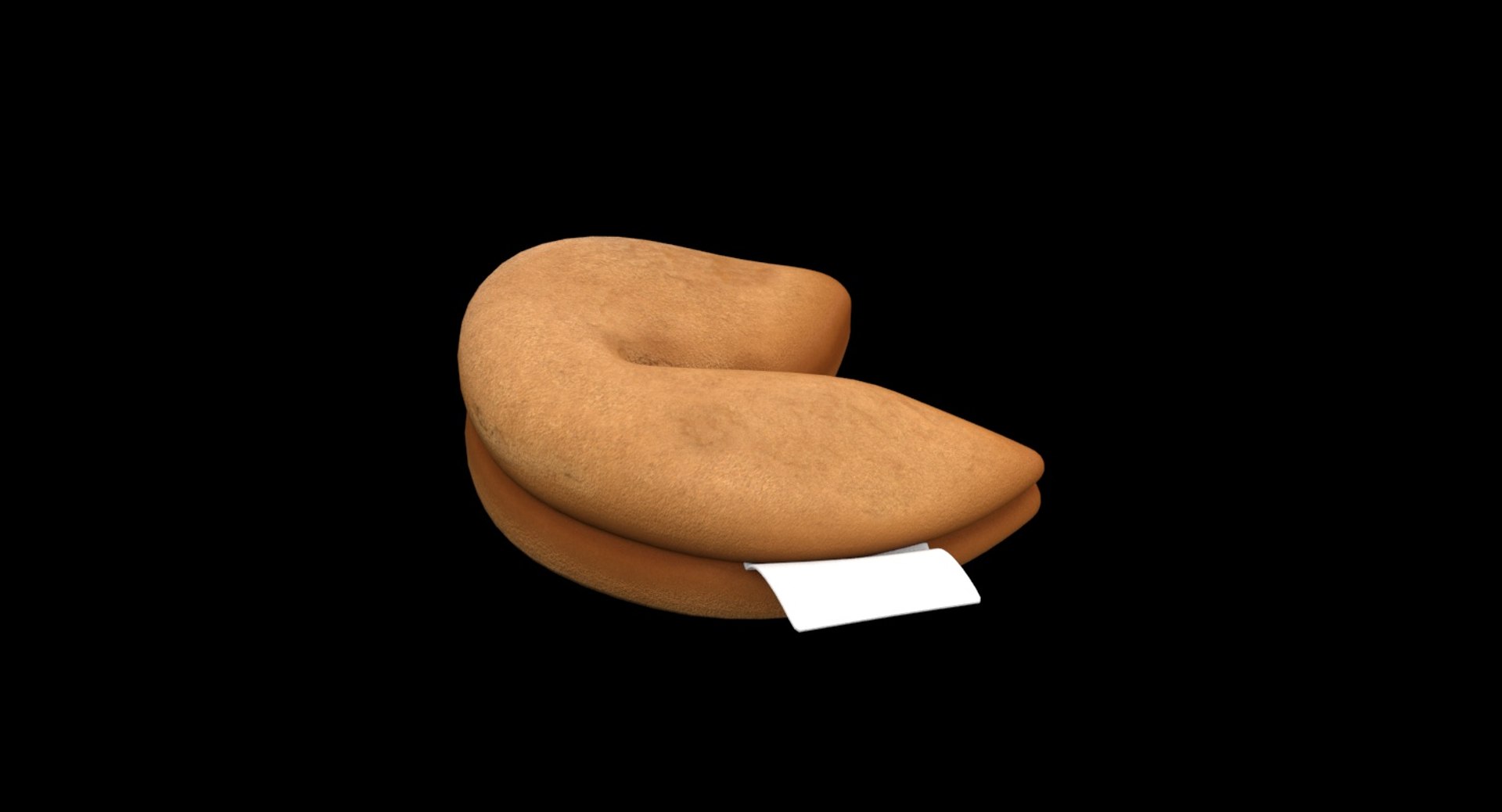 3d Model Fortune Cookie