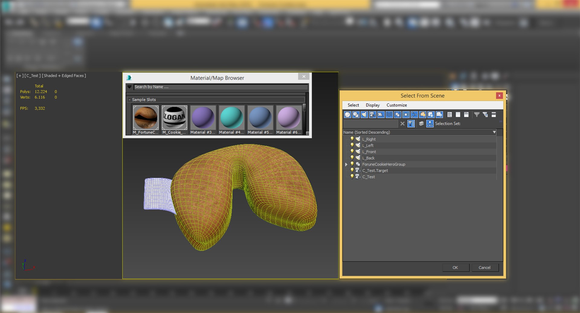 3d Model Fortune Cookie