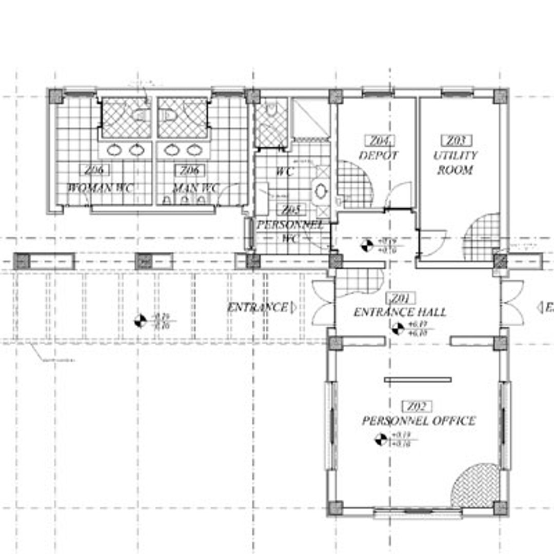multi service building house 3d model