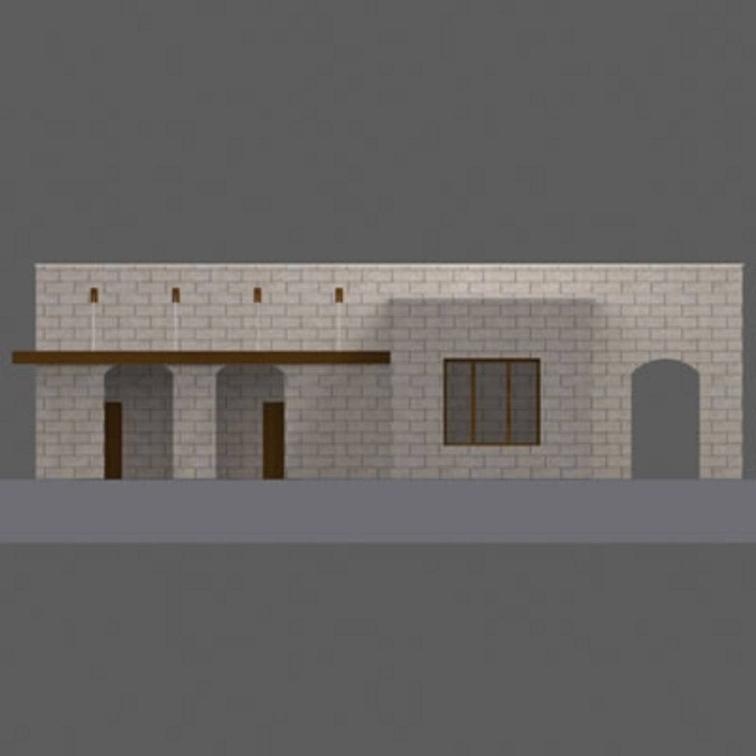 multi service building house 3d model