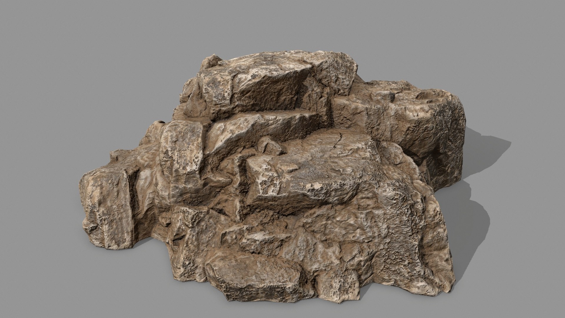 3D stone rock model - TurboSquid 1518136