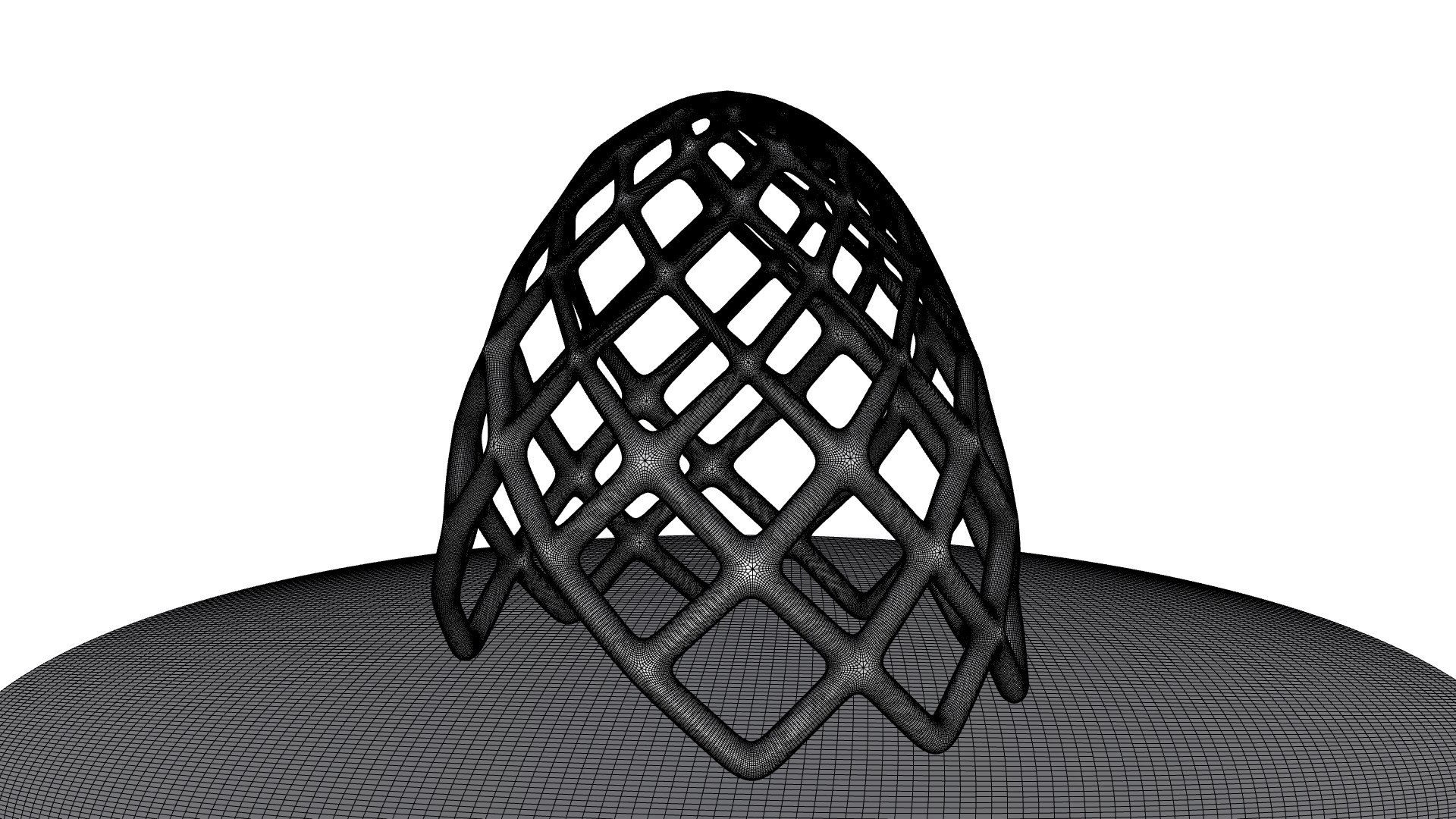 3D Dome Shell Ellipsoid Quads - TurboSquid 2255153