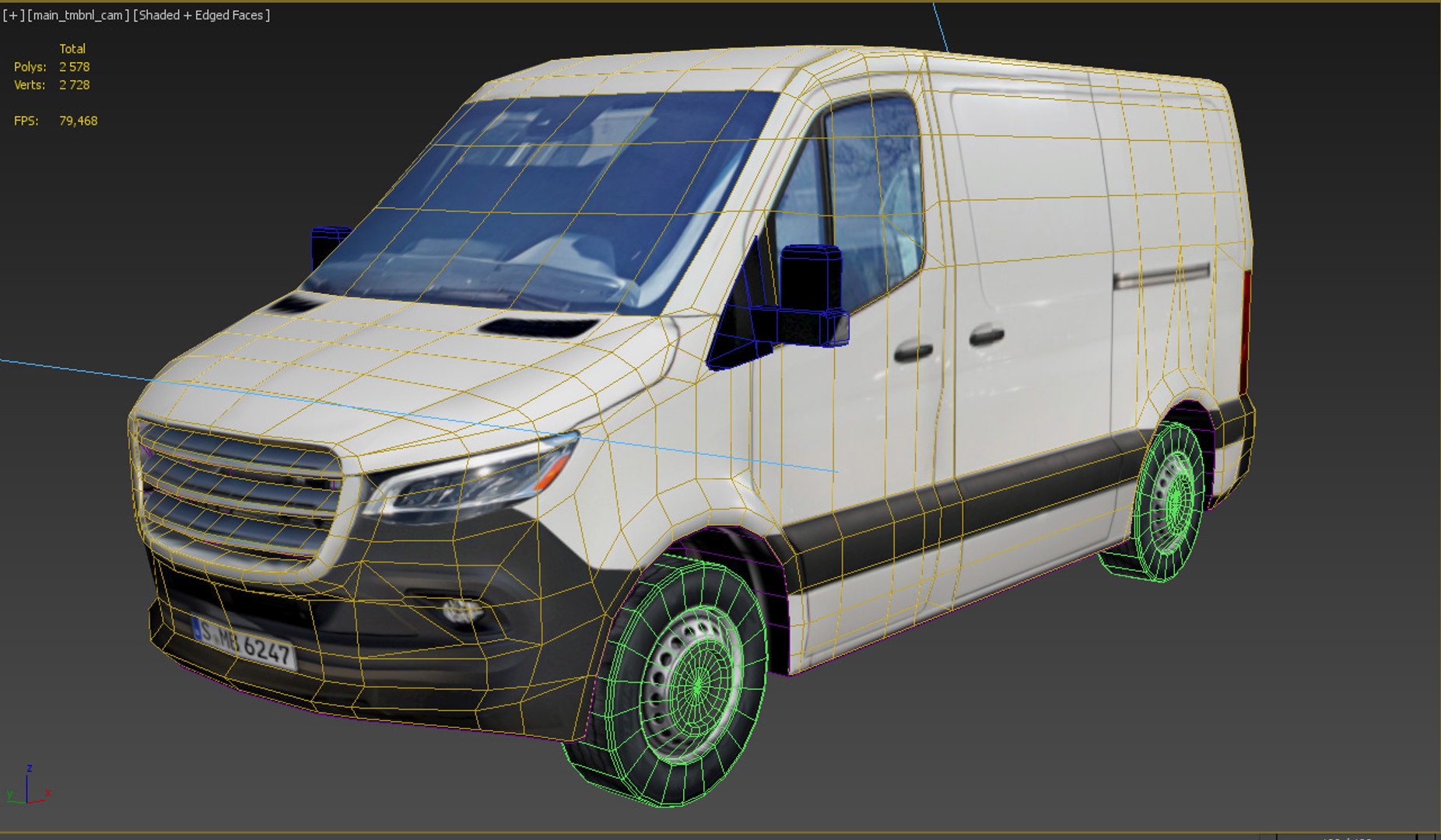Low Poly Van 3D - TurboSquid 2372922
