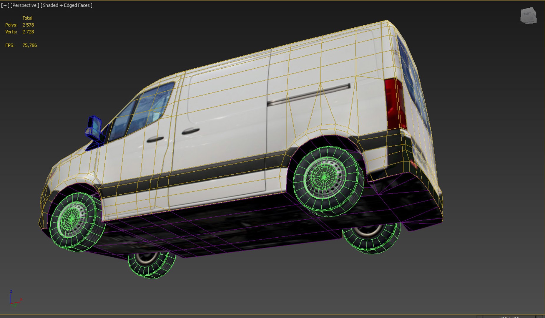 Low Poly Van 3D - TurboSquid 2372922