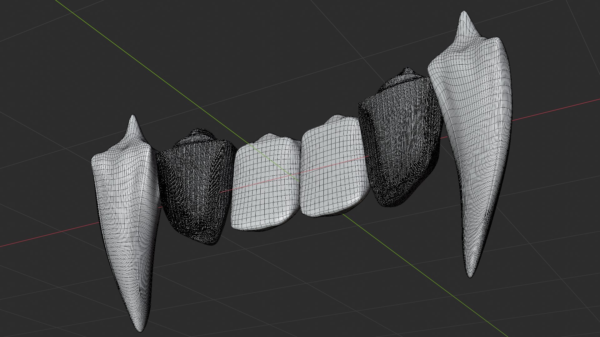 3D Model Vampire Teeth - TurboSquid 1841571