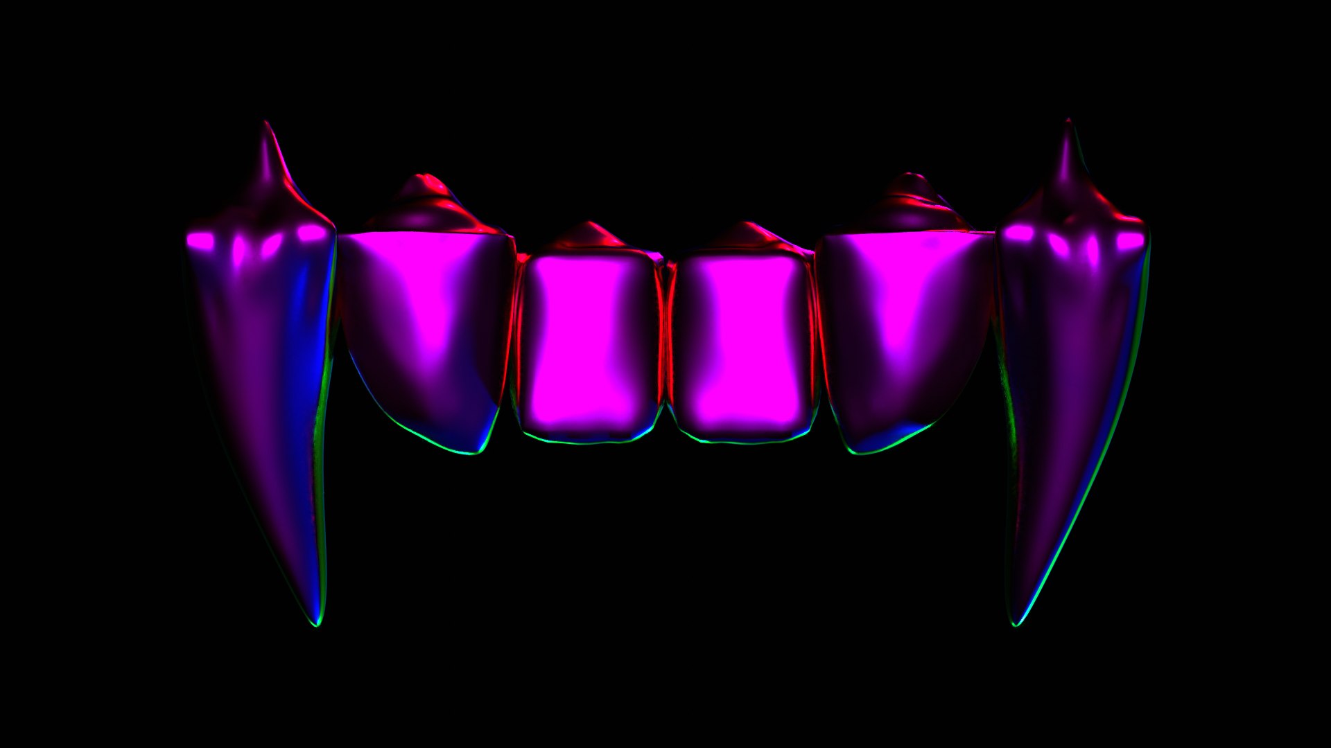3D Model Vampire Teeth - TurboSquid 1841571