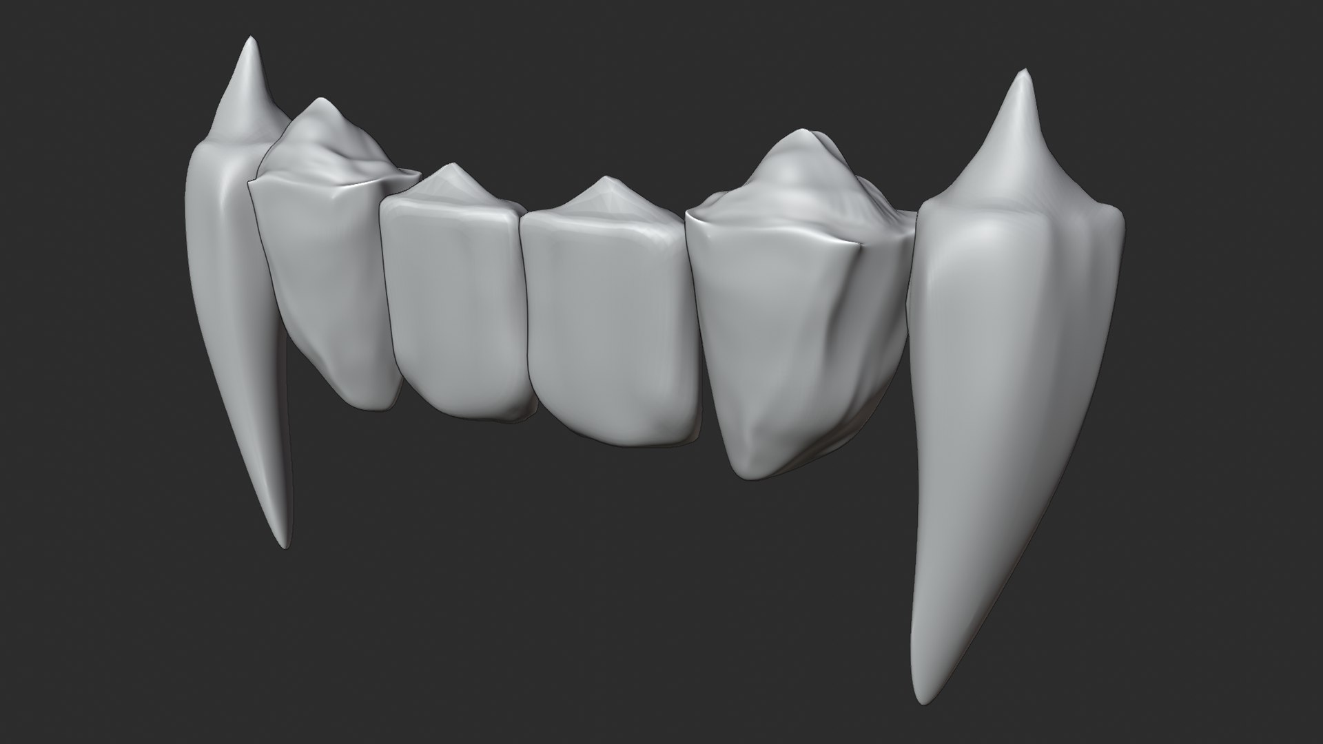 3D Model Vampire Teeth - TurboSquid 1841571