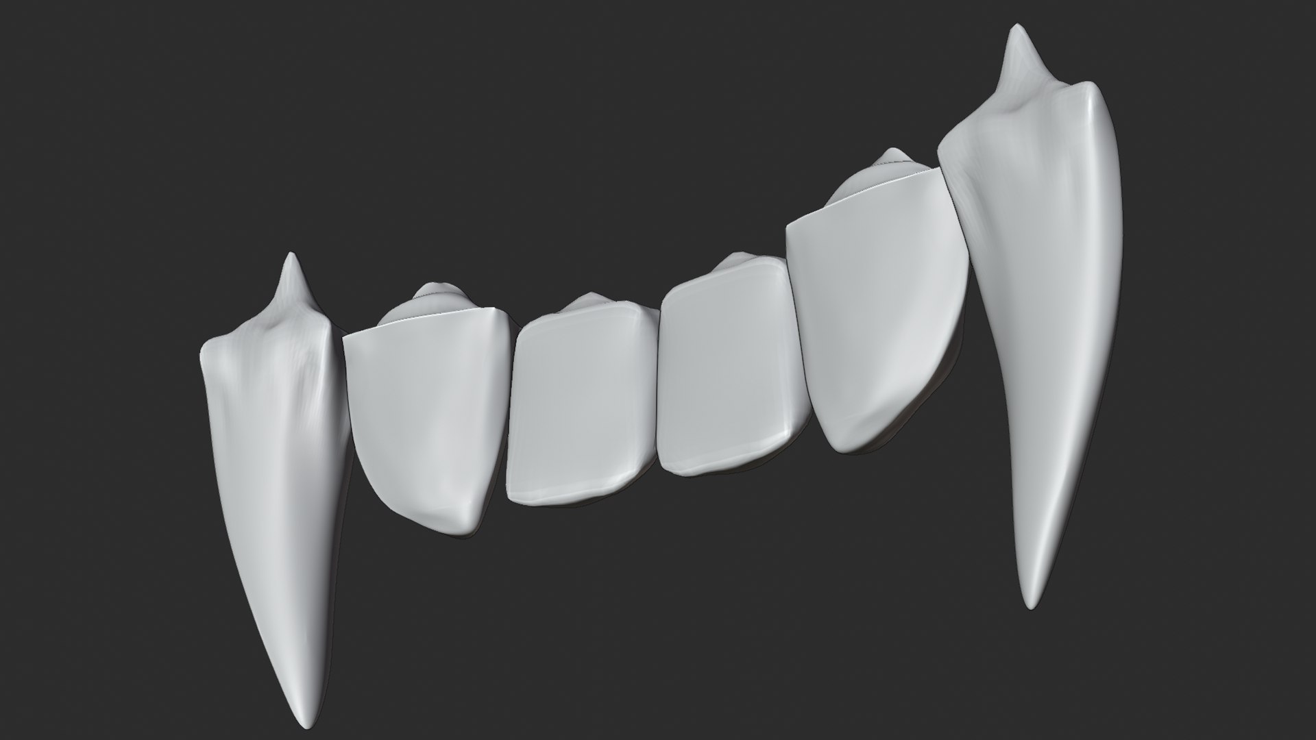 3D Model Vampire Teeth - TurboSquid 1841571